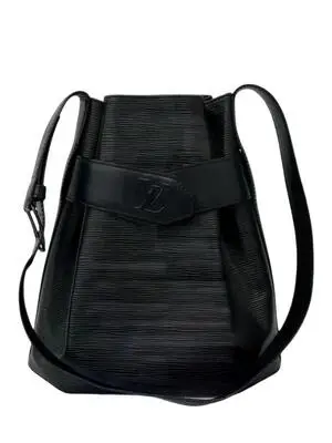 LOUIS VUITTON 1993 Epi Sac D Epaule Pm Bucket Bag Black