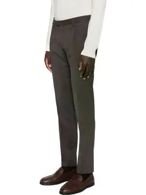 BRIGLIA 1949 Pleated Turned-up Trousers - Brown