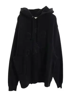 Gucci Cotton Embroidered Hoodie - Black