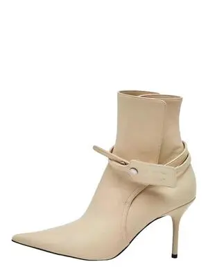 Off-White Allen Leather Ankle Boots - Neutrals