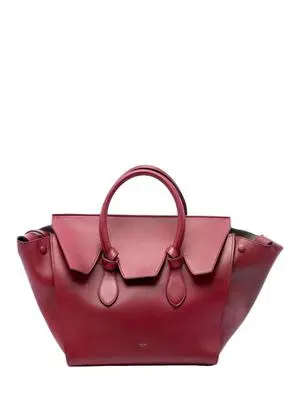 Celine Celine Leather Tie Tote Bag Red