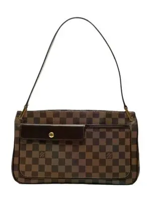 LOUIS VUITTON Damier Ebene Aubagne Shoulder Bag - Brown