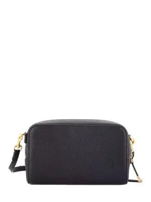 Dior Caro Double Pouch Leather Crossbody Bag - Black