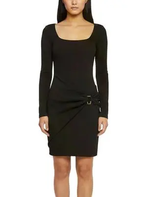 Just Cavalli Draped Mini Dress - Black
