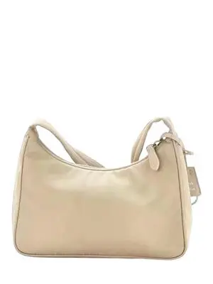 Prada Re-edition 2000 Tessuto Mini Hobo Bag - Neutrals