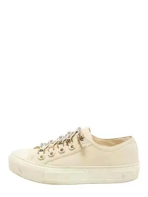Dior Christian Dior Canvas Low-Top Sneakers White
