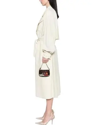 LOUIS VUITTON 2019 Monogram Christmas Animation Mini Courchevel Pochette Accessories Handbag Brown