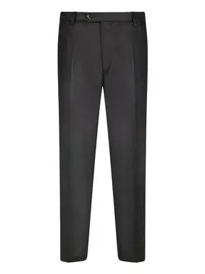 DELL'OGLIO Linen Trousers - Black