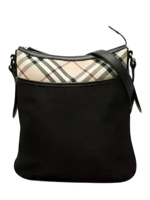 BURBERRY 2000-2017 Nova Check Trimmed Nylon Crossbody Bag