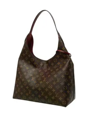 LOUIS VUITTON Monogram Flower Hobo Bag - Brown
