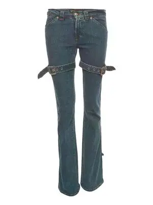 VERSACE Versace Thigh-Strap Flared Jeans
