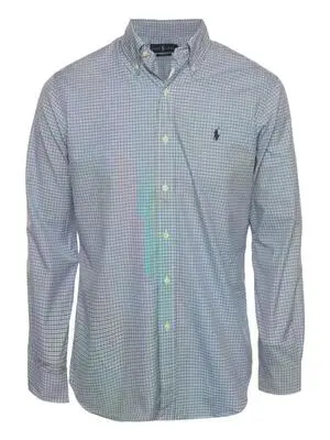 Ralph Lauren Checked Button-down Shirt - Blue
