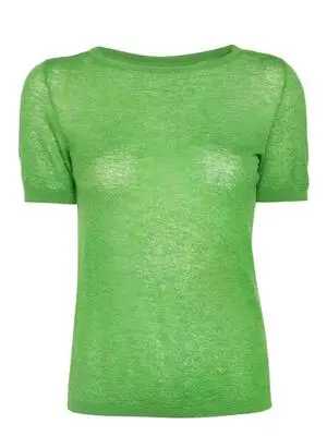 LESS LESS Knitted Top Green