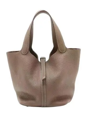 Hermès Clemence Picotin Lock 22 Handbag - Brown