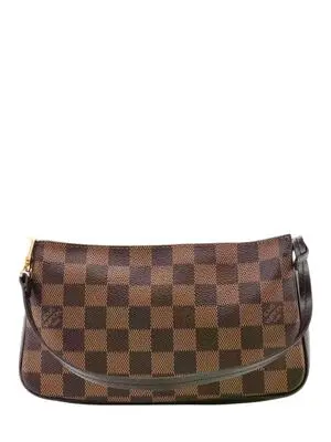 LOUIS VUITTON Damier Pochette Accessoires Clutch Bag - Brown