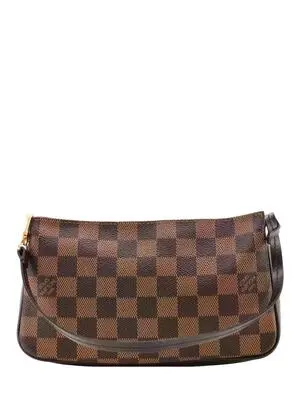 LOUIS VUITTON Damier Pochette Accessoires Clutch Bag - Brown