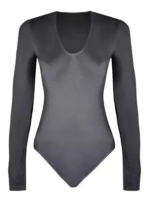 WOLFORD Wolford Long-Sleeve Shimmer Effect Bodysuit