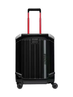 PIQUADRO X Ducati Ridged Suitcase - Black