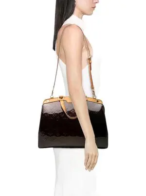 LOUIS VUITTON 2011 Monogram Vernis Brea Gm Satchel - Purple