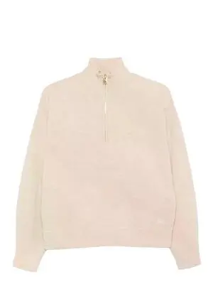 KUJTEN Cashmere Quarter-zip Sweater - Neutrals