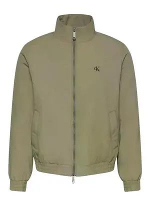 CALVIN KLEIN Calvin Klein High-Neck Zip-Up Jacket With Embroidered Logo