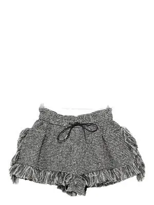 SACAI Sacai Fringed Tweed Shorts