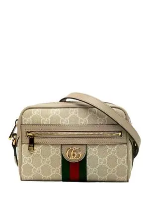 Gucci Gucci Ophidia Crossbody Bag In GG Supreme Canvas Brown