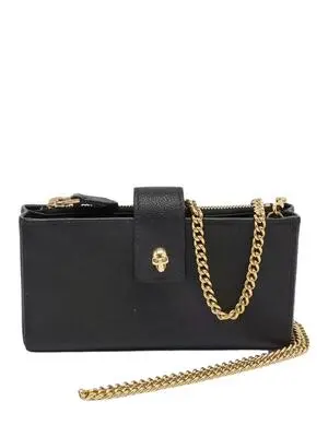 Alexander McQueen Skull Leather Crossbody Bag - Black