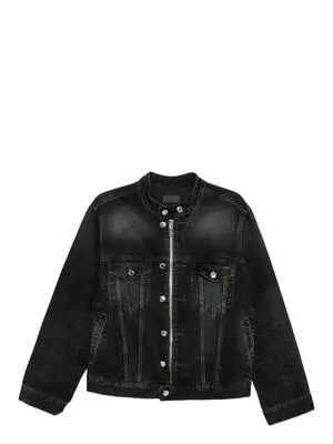 HAIKURE Zip-up Denim Jacket - Black