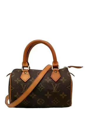 LOUIS VUITTON 1994 Monogram Mini Speedy Hl Satchel - Brown