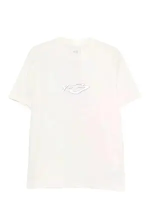 Y3 Logo-print T-shirt - Neutrals