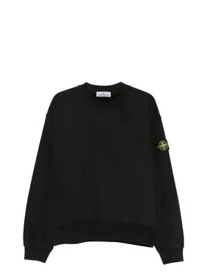 Stone Island Compass-patch Sweatshirt - Black