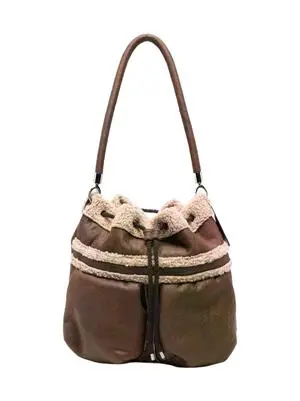 LA MILANESA Drawstring Shoulder Bag - Brown