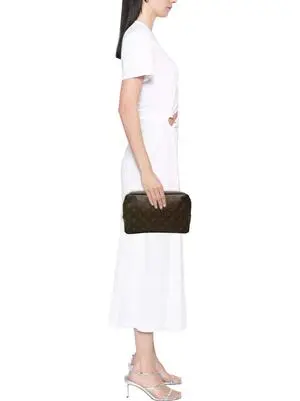 LOUIS VUITTON 1986 Monogram Troussse Toilette 28 Clutch Bag - Brown