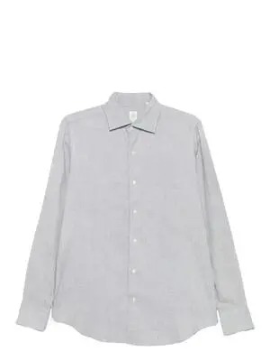 FINAMORE 1925 Button-down Long-sleeve Shirt - Grey