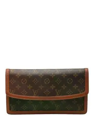 LOUIS VUITTON 1996 Monogram Pochette Dame Gm Clutch Bag - Brown