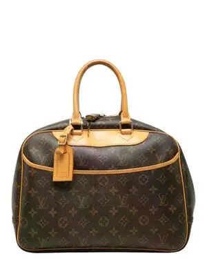 LOUIS VUITTON Monogram Deauville Handbag - Brown