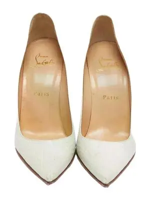 CHRISTIAN LOUBOUTIN Christian Louboutin So Kate Python-Embossed Stiletto Pumps