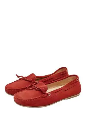 TOD'S Gommino Bow Loafers - Red