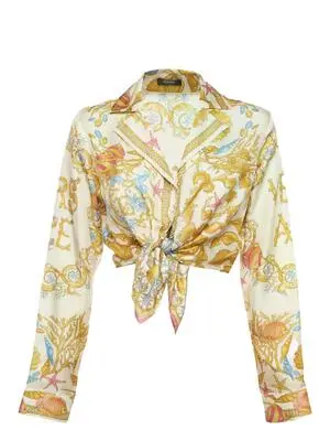 VERSACE Versace Underwater Barocco Knotted Shirt