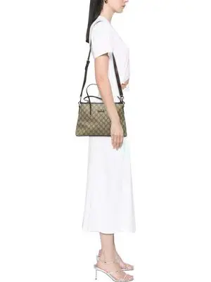 GUCCI Gucci Small GG Supreme Convertible Tote Satchel