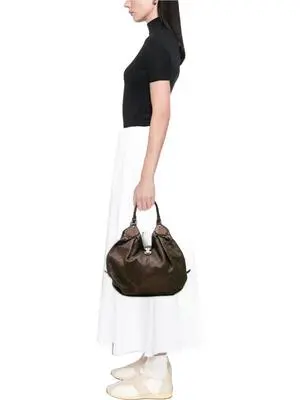 LOUIS VUITTON 2008 Monogram Mahina Xl Hobo Bag - Brown