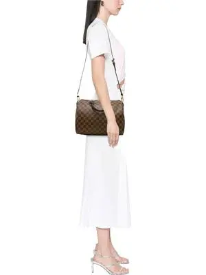 LOUIS VUITTON Damier Ebene Speedy Bandouliere 30 Satchel - Brown