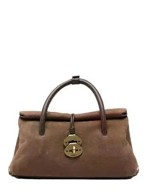 ZANELLATO Baby Dotta Jones Studded Handbag - Brown