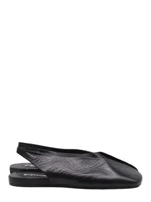 JIL SANDER Jil Sander Square-Toe Slingback Ballet Flats