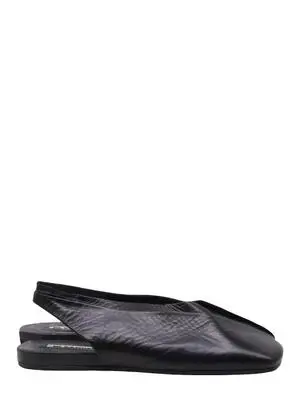 JIL SANDER Jil Sander Square-Toe Slingback Ballet Flats