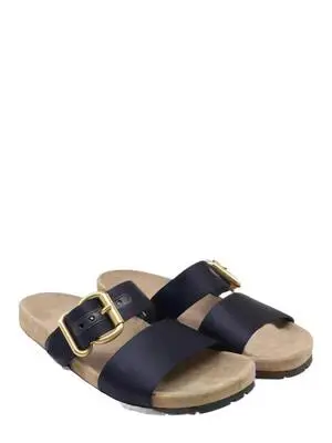 Prada Prada Double Strap Slide Sandals Blue