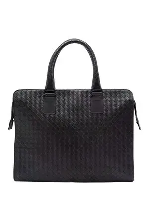 Bottega Veneta Nappa Intrecciato Business Bag - Brown