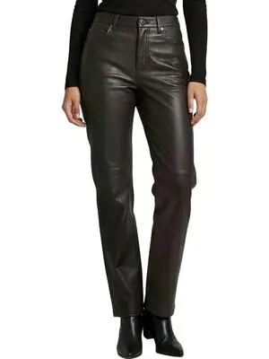 MAGDA BUTRYM Magda Butrym Straight-Fit Leather Trousers