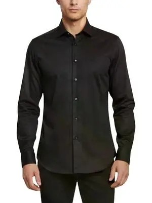Roberto Cavalli Logo-embroidered Button-down Shirt - Black